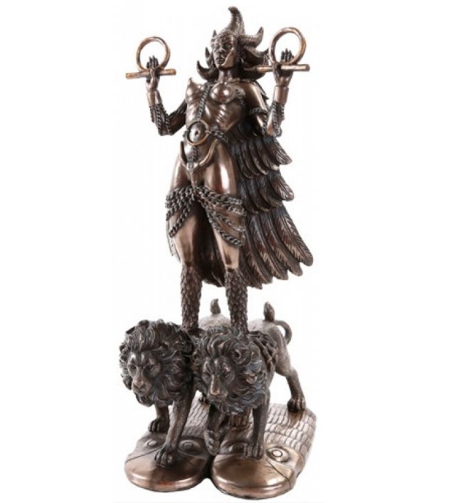 Diosa Babilónica Ishtar Acabado En Bronce De 30cm | www.figuras.mx ...
